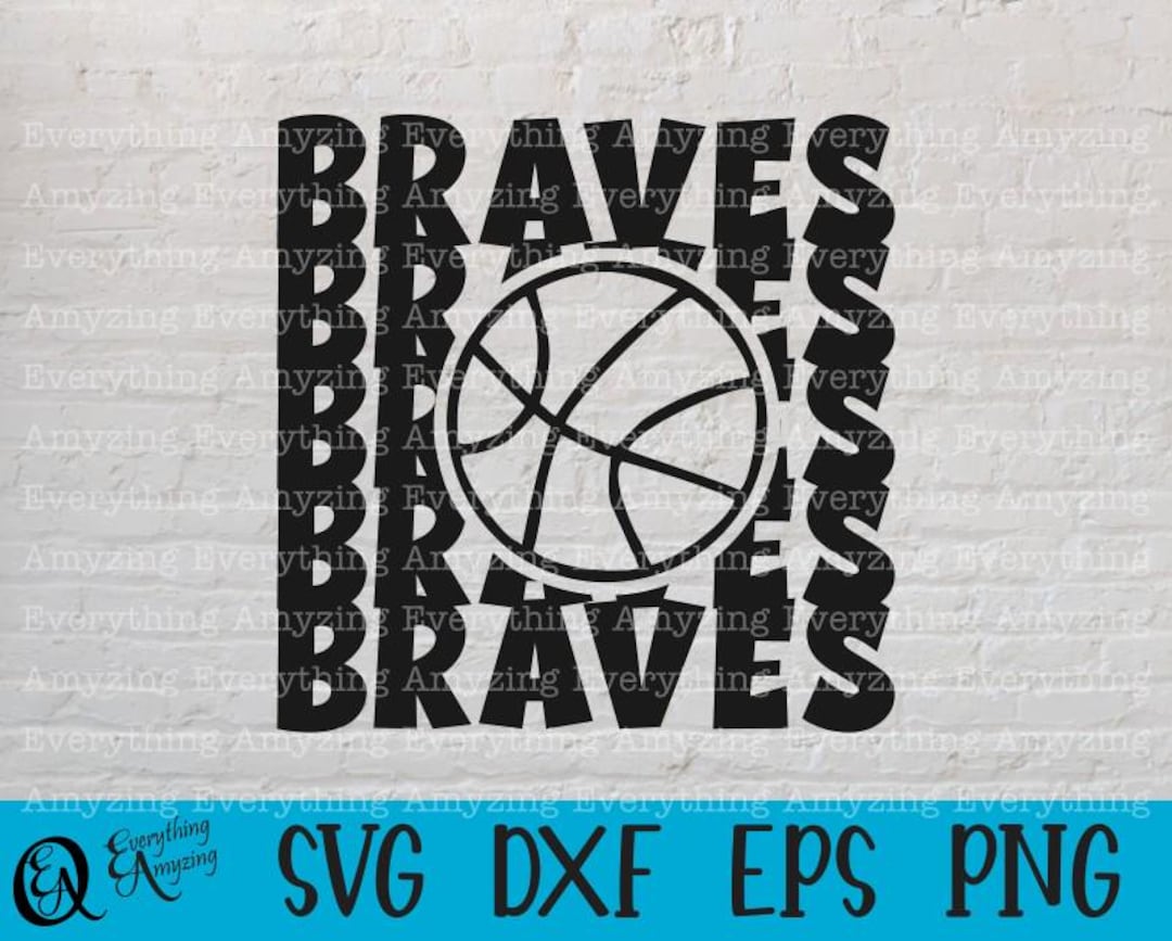 Braves Basketball Svg, Braves Mascot, Braves School Basketball, Braves ...