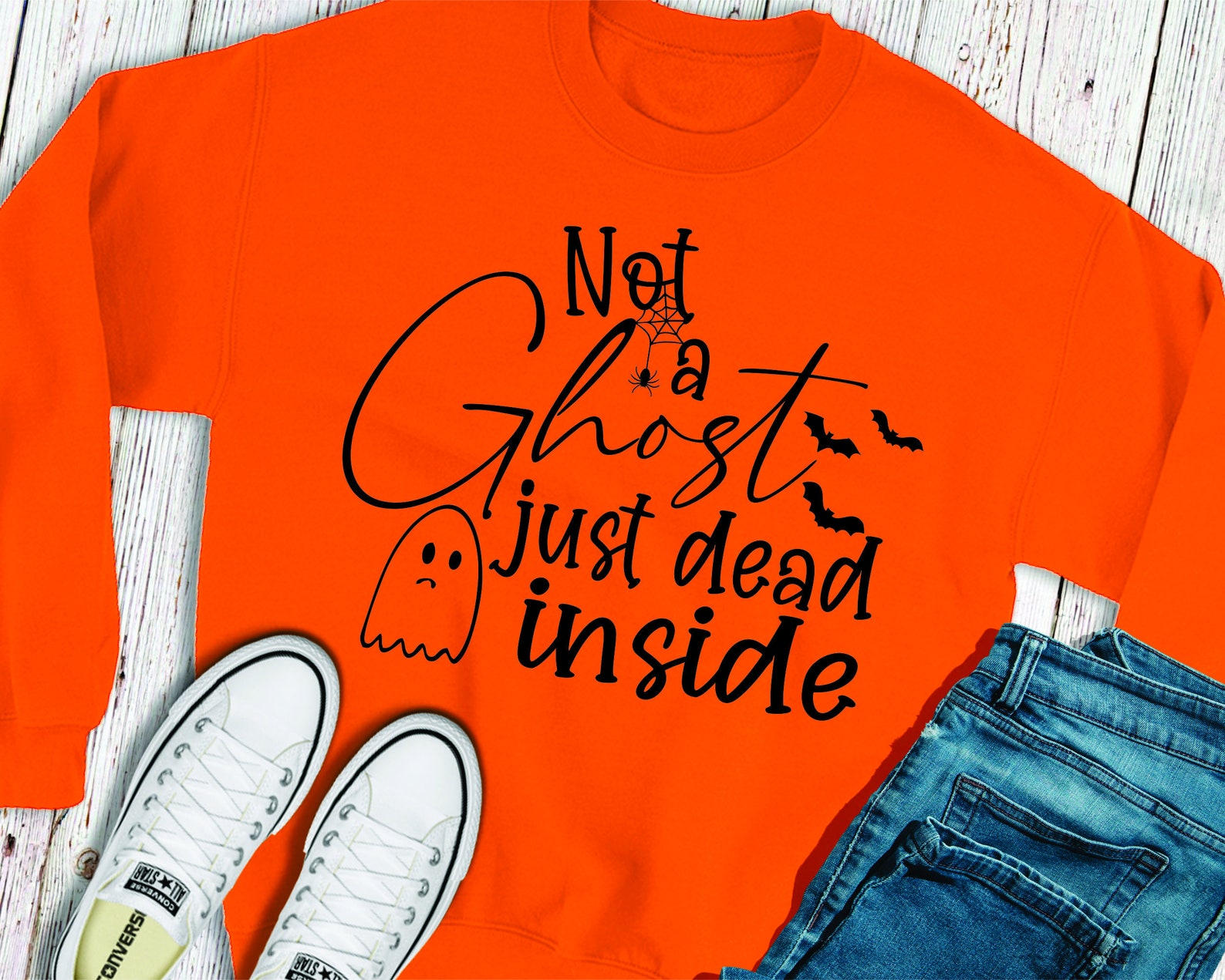 Not a Ghost Design Svg Cricut Svg Silhouette Svg Halloween - Etsy