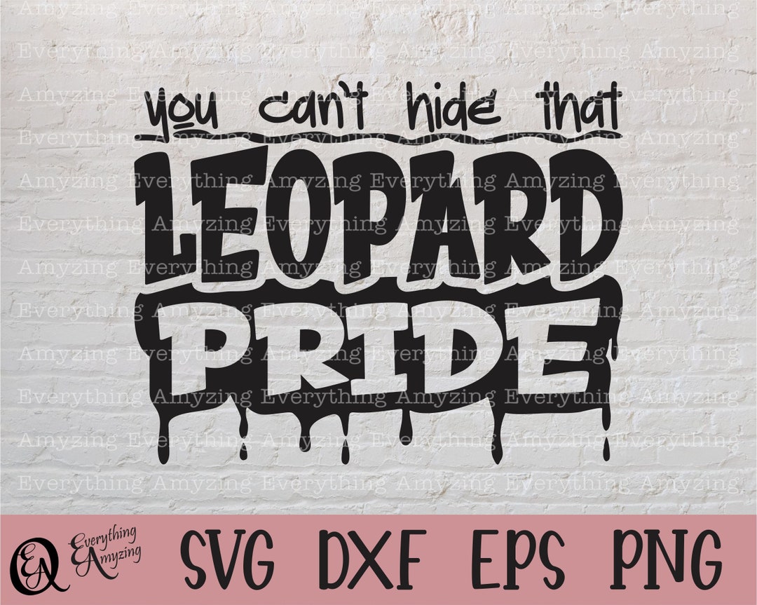 Leopard Pride Svg, Leopards Mascot Svg, Leopards School Spirit ...