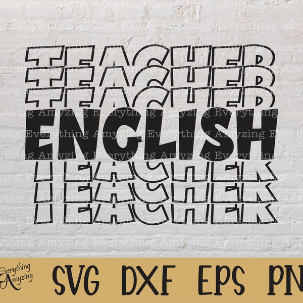 English Teacher Svg - Etsy