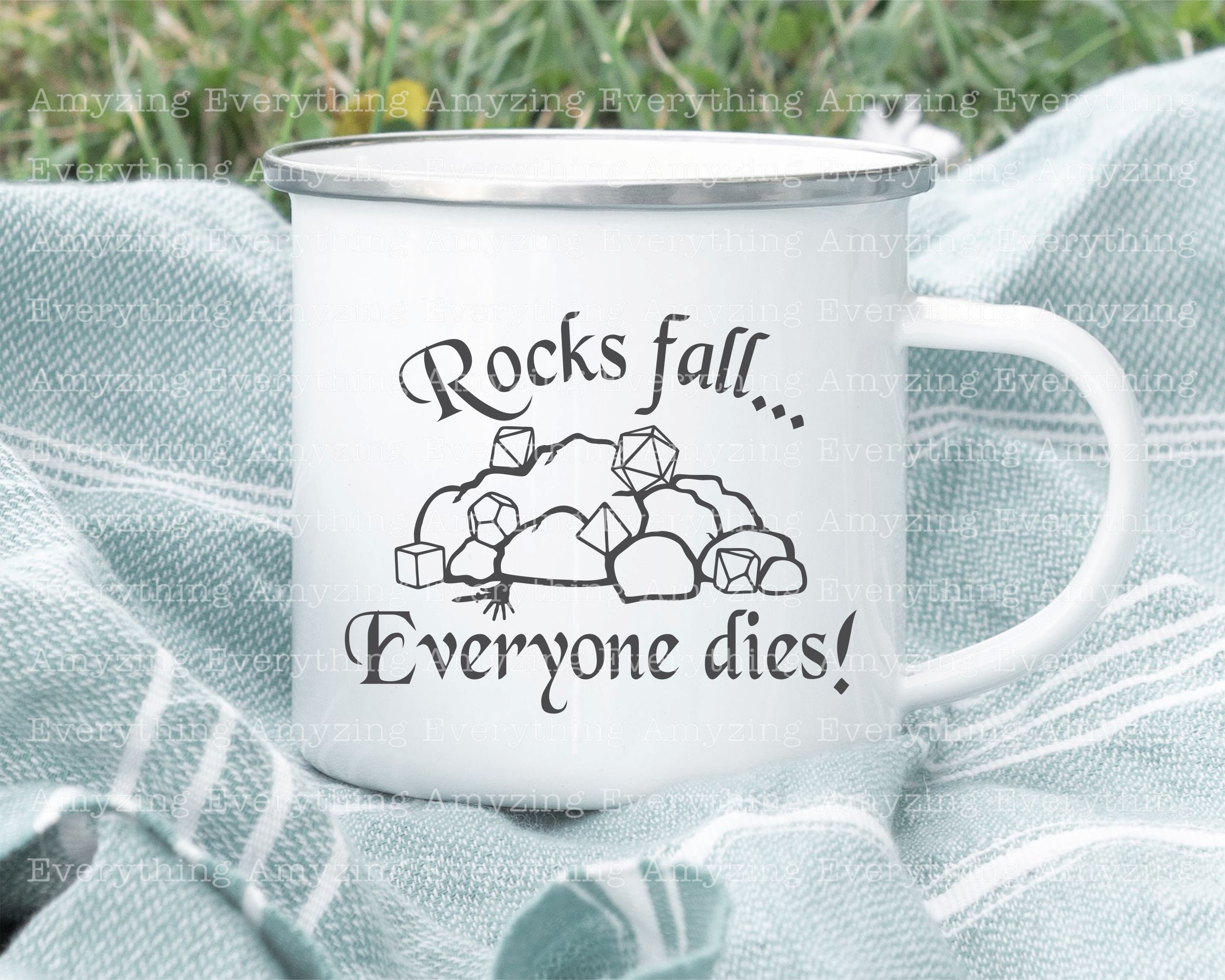 Rocks Fall Everyone Dies Svg Dungeons and Dragons Svg Dnd - Etsy