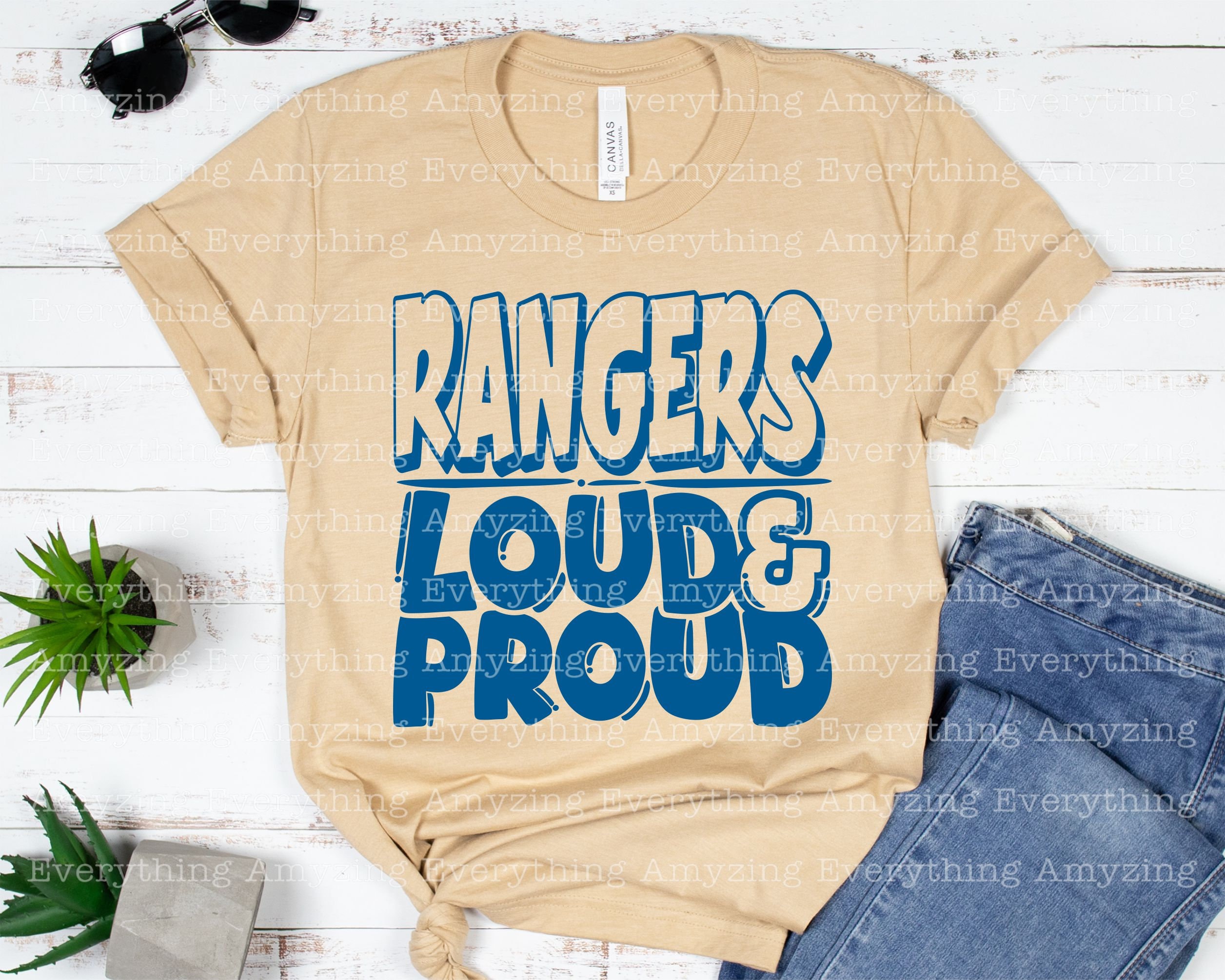 Rangers Loud and Proud Svg, Rangers Mascot Svg, Ranger School Svg ...