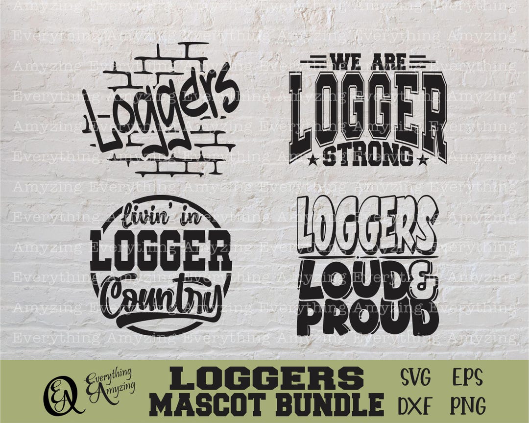Loggers Mascot Bundle Svg, Loggers School Spirit Svg, Loggers ...