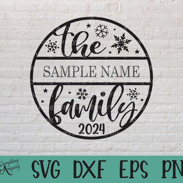 Custom Family Ornament Svg - Etsy