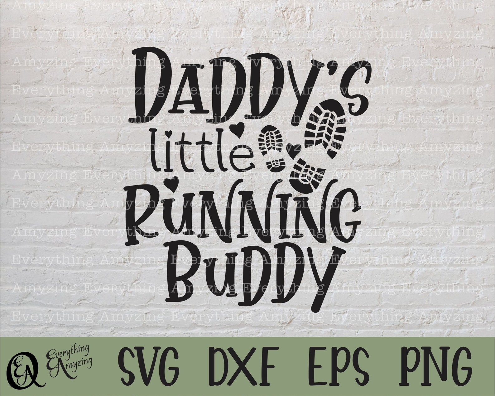Daddy's Little Running Buddy Svg, New Baby Svg, Toddler Svg, Running ...