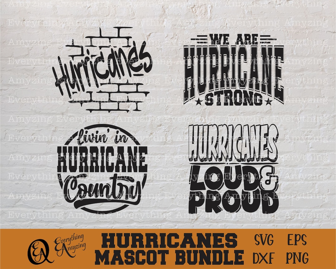 Hurricanes Mascot Bundle Svg, Hurricanes School Spirit Svg, Hurricanes ...