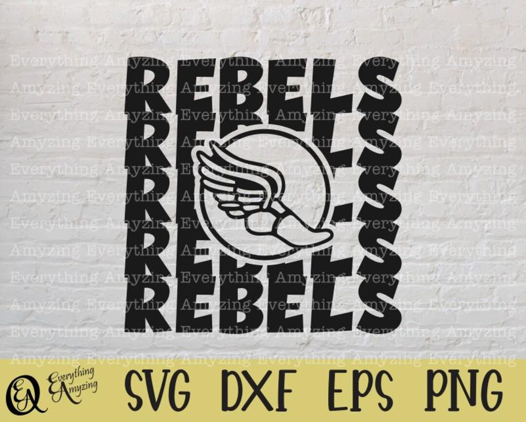 Rebels Track Svg, Rebels Mascot Svg, Rebels Cross Country Svg, Rebels ...