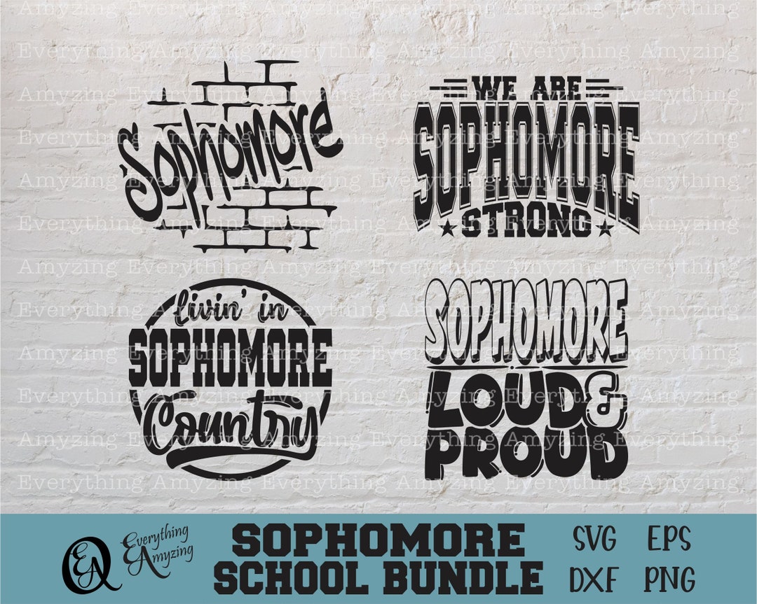 Sophomore Class Bundle Svg, High School Sophomore Svg, Back to School ...