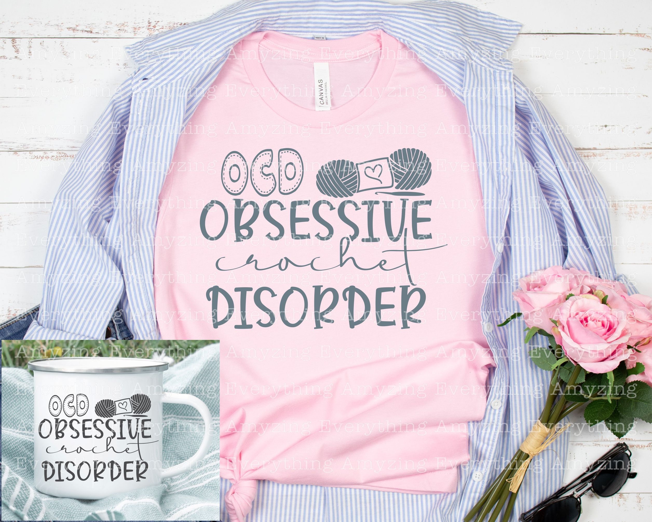 OCD Obsessive Crochet Disorder Svg, Crochet Svg, Knitting Svg, Sewing ...