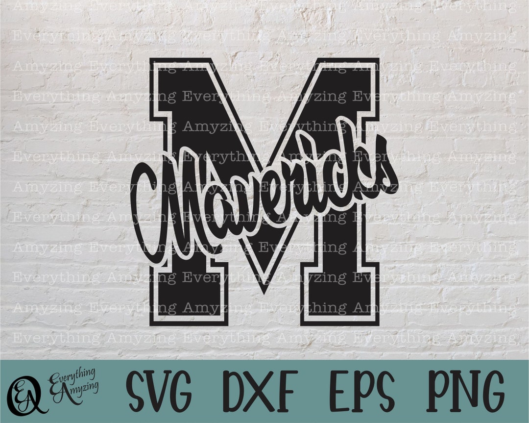 Mavericks Svg, Mavericks Mascot Svg, Mavericks School Spirit, Mavericks ...