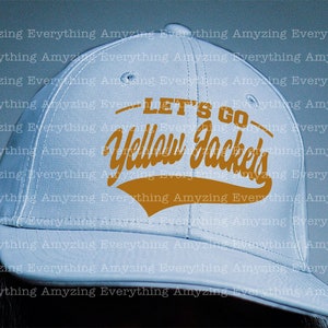 Let's Go Yellow Jackets Svg, Yellow Jackets Mascot Svg, Yellow Jackets ...