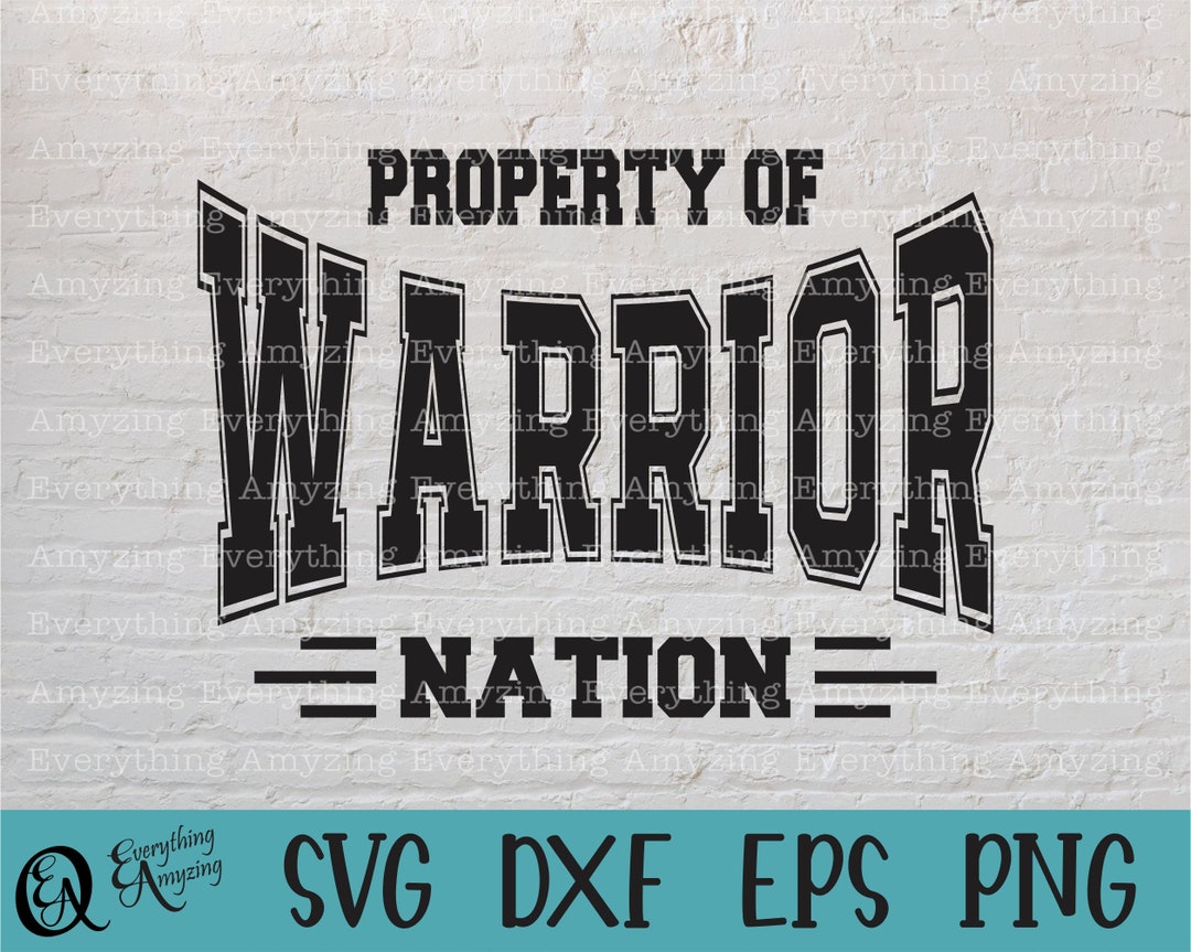 Warrior Nation Svg, Warriors Mascot Svg, Warriors School Spirit ...