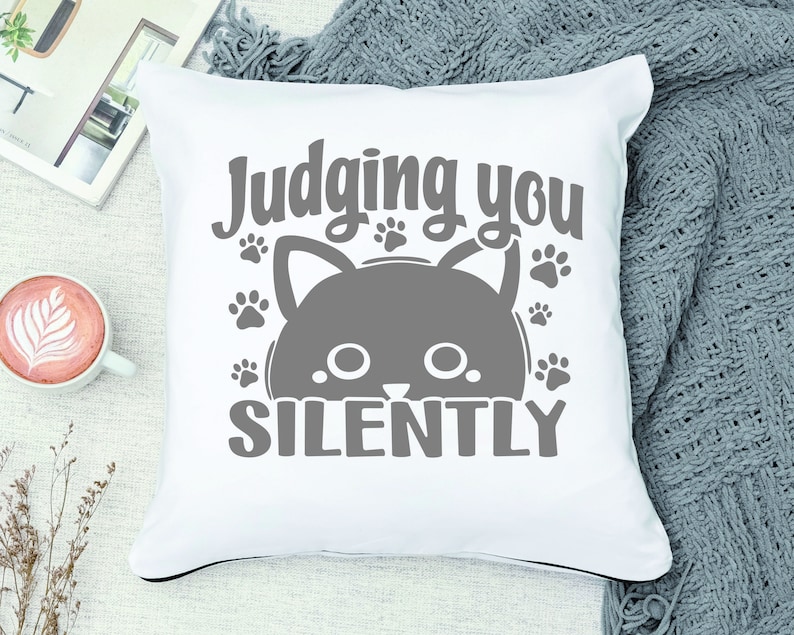 Judging You Silently Svg Cat Lover Svg Crazy Cat Lady Svg - Etsy