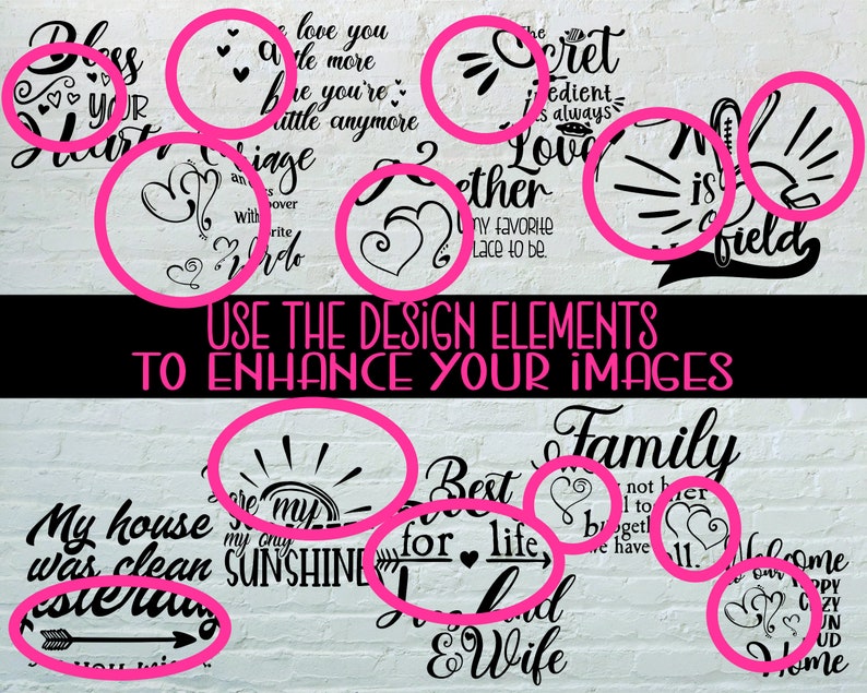 Design Elements SVG Bundle Accent Svg Doodle Svg Flourish | Etsy
