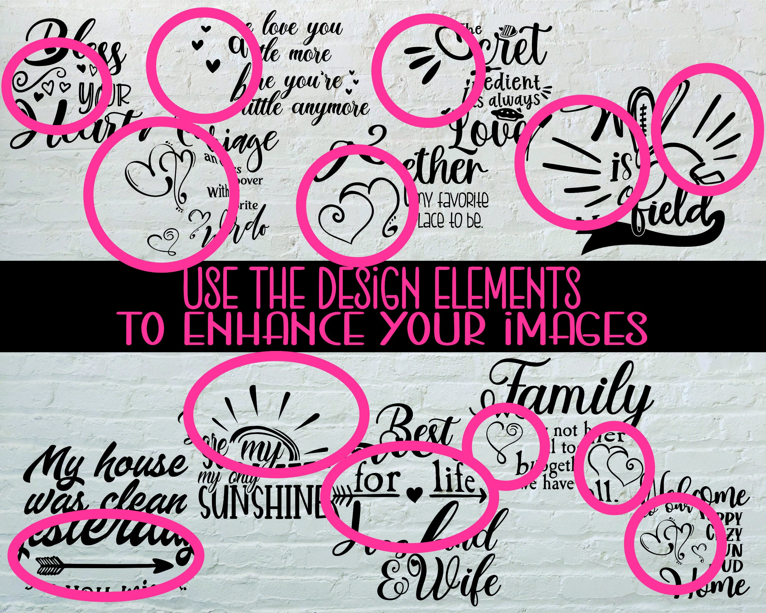 Design Elements SVG Bundle Accent Svg Doodle Svg Flourish | Etsy Canada