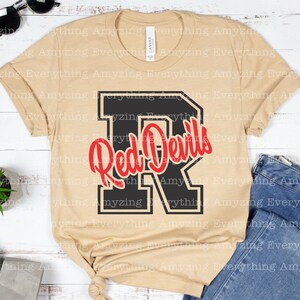 Red Devils Mascot Bundle Svg, Red Devils School Spirit Svg, Red Devils ...