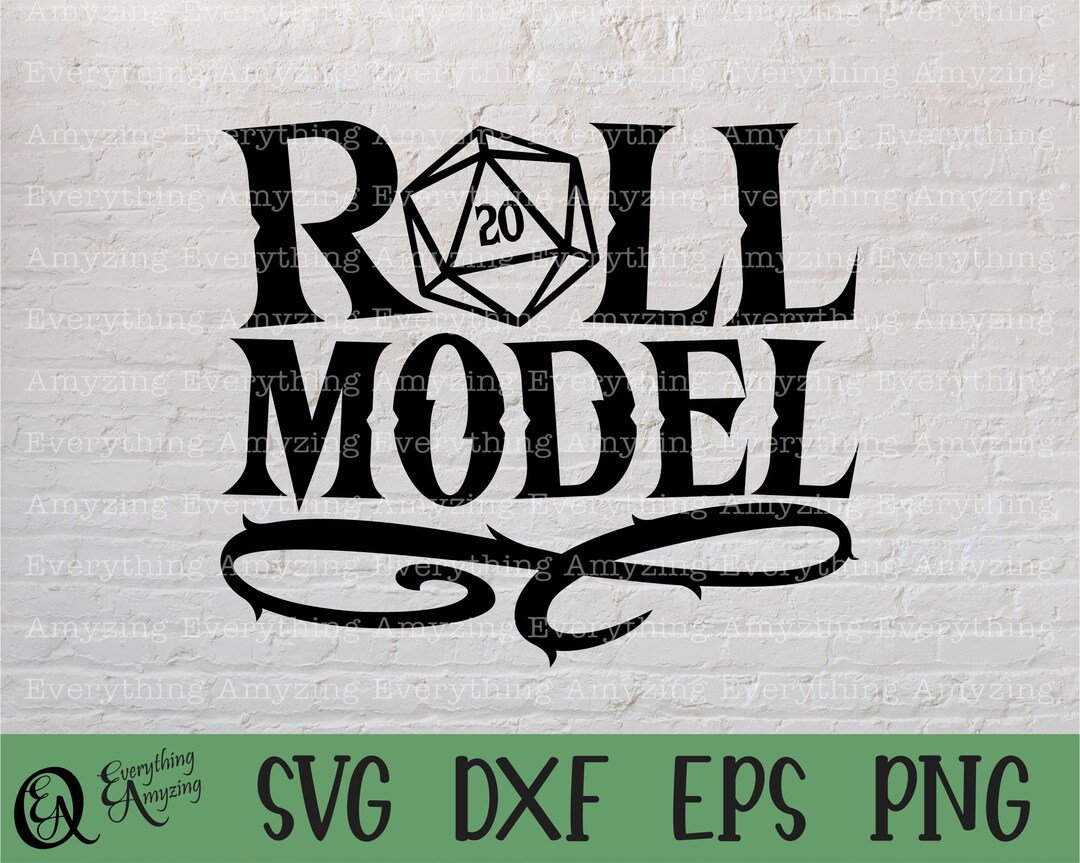 Roll Model Dnd Svg, Dungeons and Dragons Svg, Dungeon Master, TTRPG ...