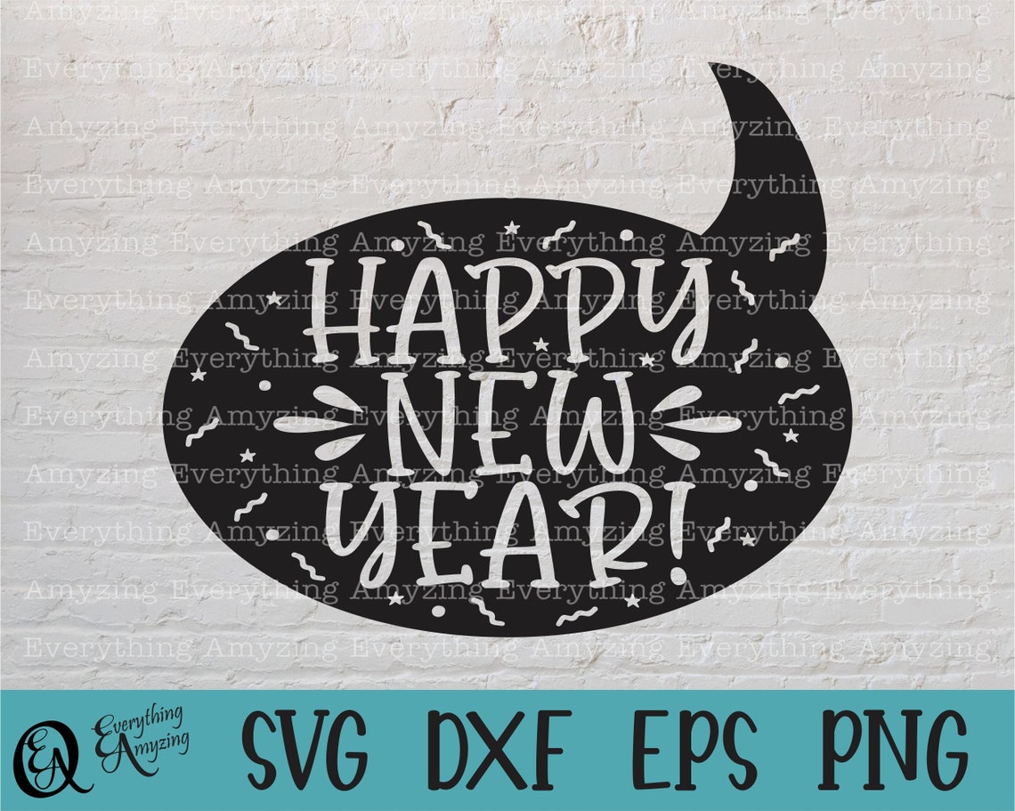 Happy New Year Svg Cheers to a New Year Svg New Years Eve - Etsy