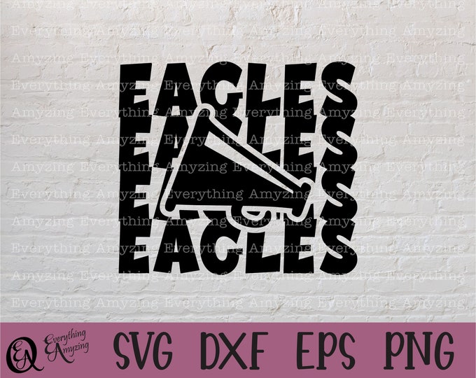 Eagles Cheerleading Svg, Eagle Hawk Bird Svg, Eagles Mascot Svg, Eagles ...