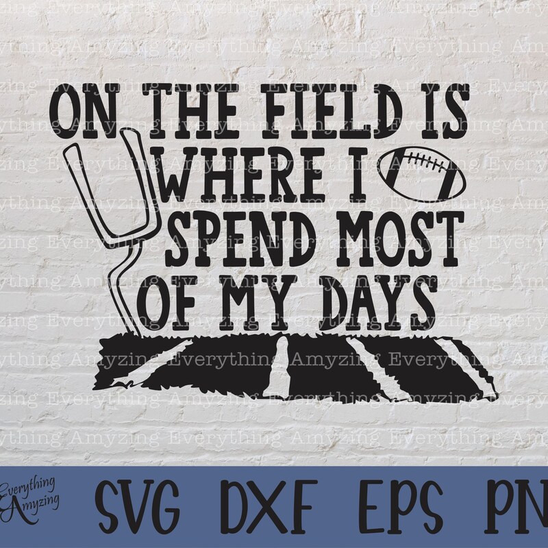Football Field Svg - Etsy