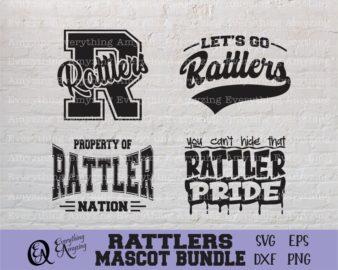 Rattlers Mascot Bundle Svg, Rattlers School Spirit Svg, Rattlers ...