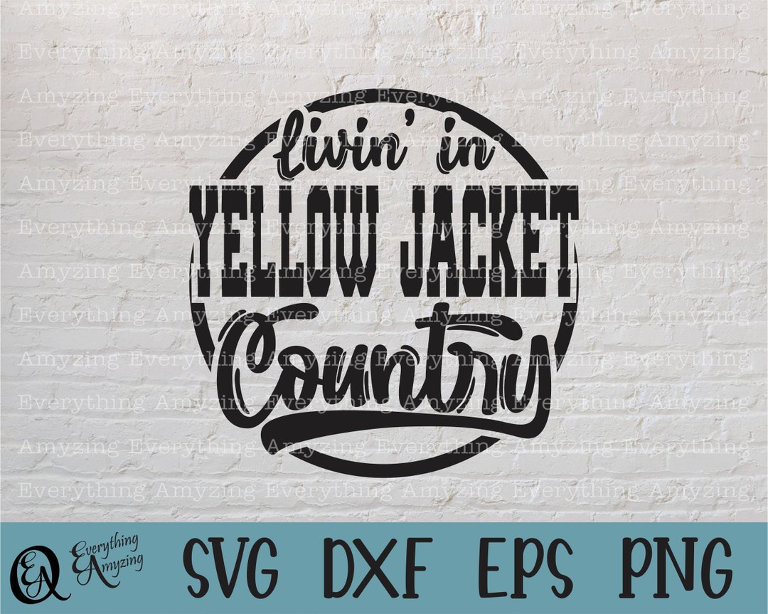 Yellow Jacket Country Svg, Yellow Jackets Mascot Svg, Yellow Jacket ...