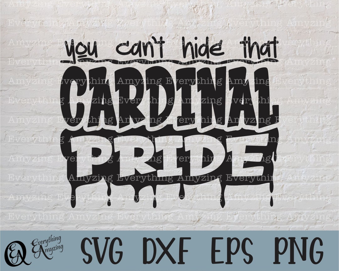 Cardinal Pride Svg, Cardinals Mascot Svg, Cardinal High School ...