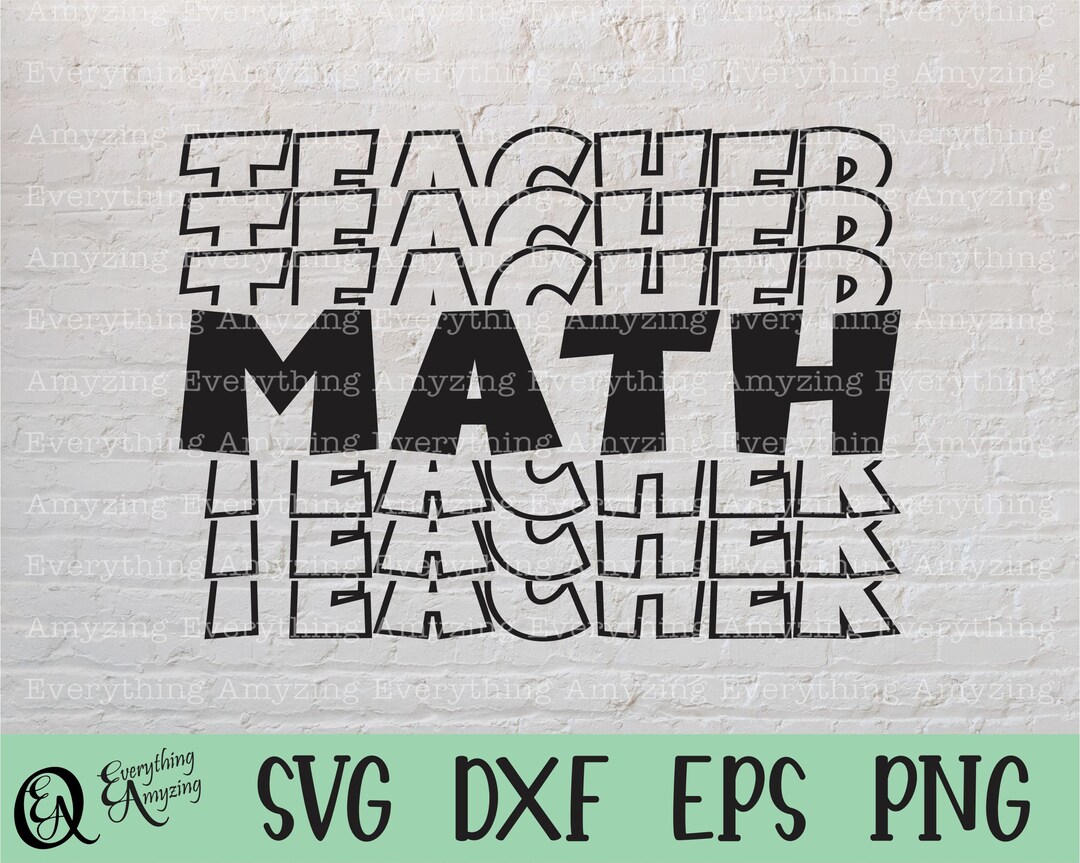 Math Teacher Svg, School Svg, Math Class Svg, Back to School Svg ...