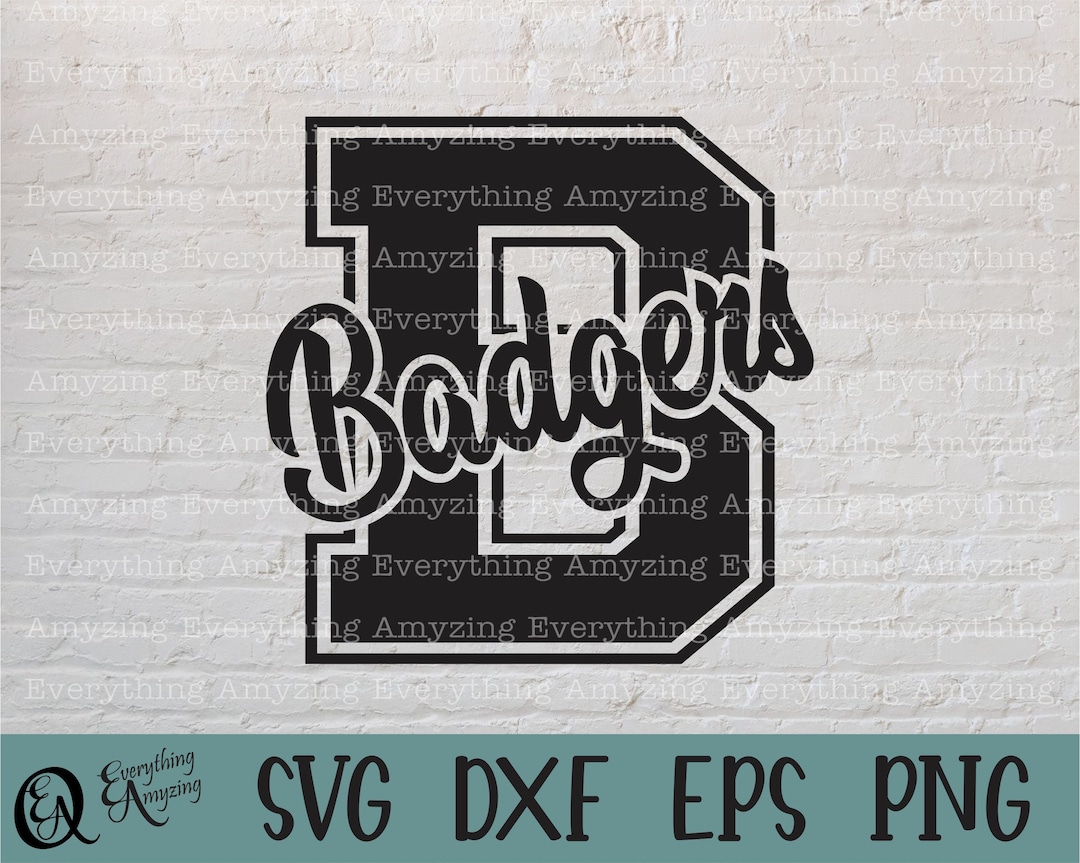 Badgers Svg, Badgers Mascot Svg, Badgers School Spirit Svg, Badgers ...