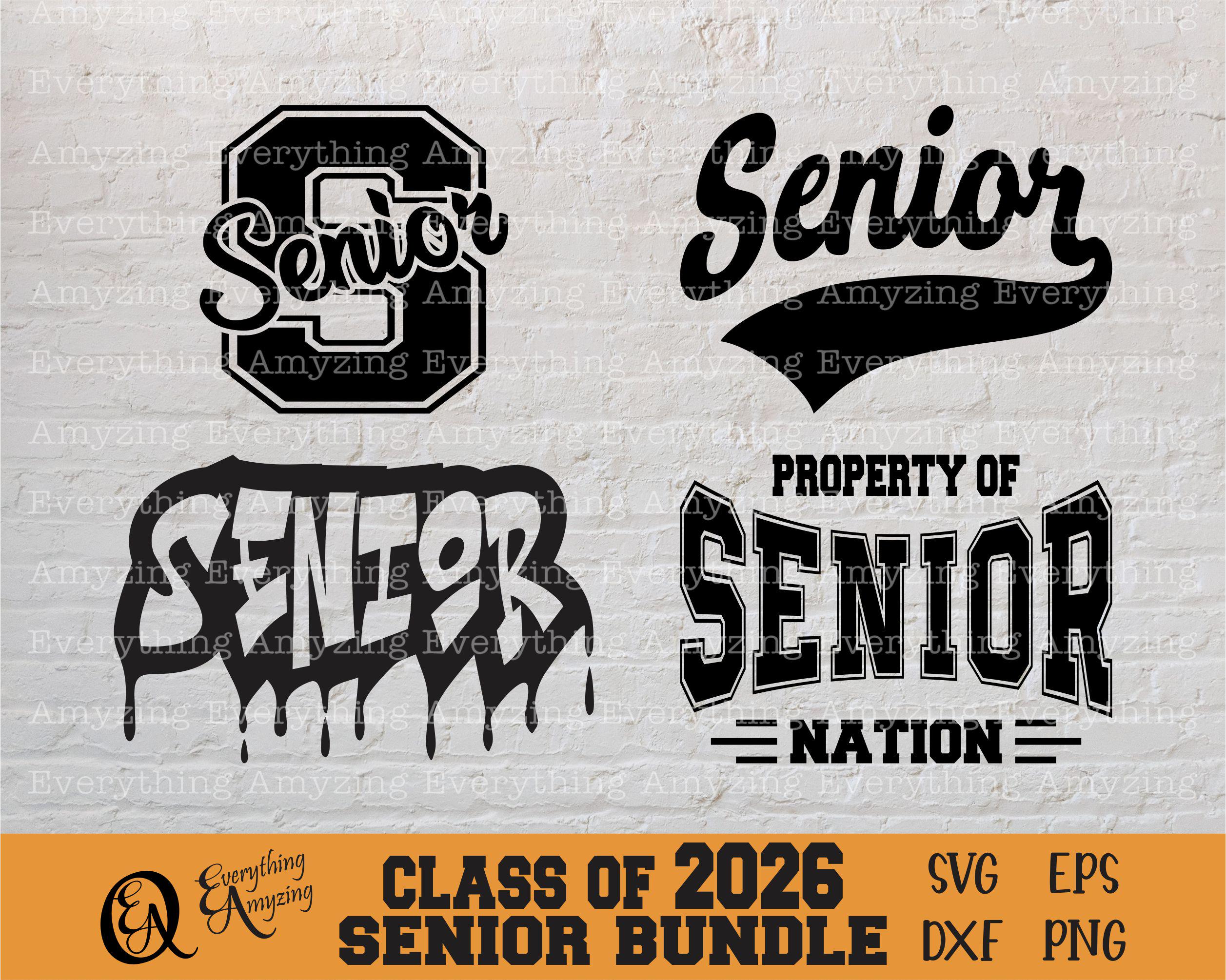 Class of 2026 Senior Bundle Svg, Senior Class Svg, Graduation Svg, High ...