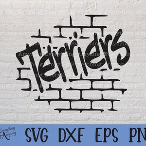 Terriers Graffiti Svg, Terriers Mascot Svg, Terrier School Spirit, High ...