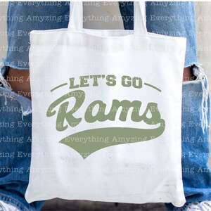 Let's Go Rams Svg, Rams Mascot Svg, Rams School Spirit Svg, Rams ...
