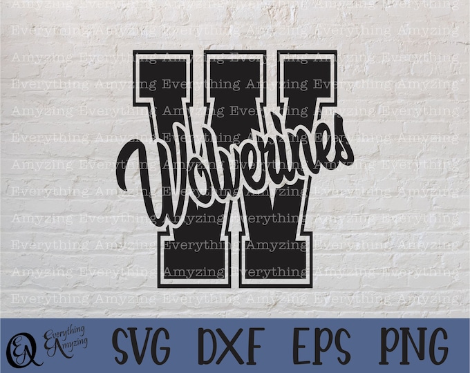 Wolverines SVG, Wolverines Football Svg, Wolverine Mascot Svg ...