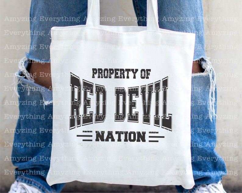 Red Devil Nation Svg, Red Devils Mascot Svg, Red Devils School Spirit ...
