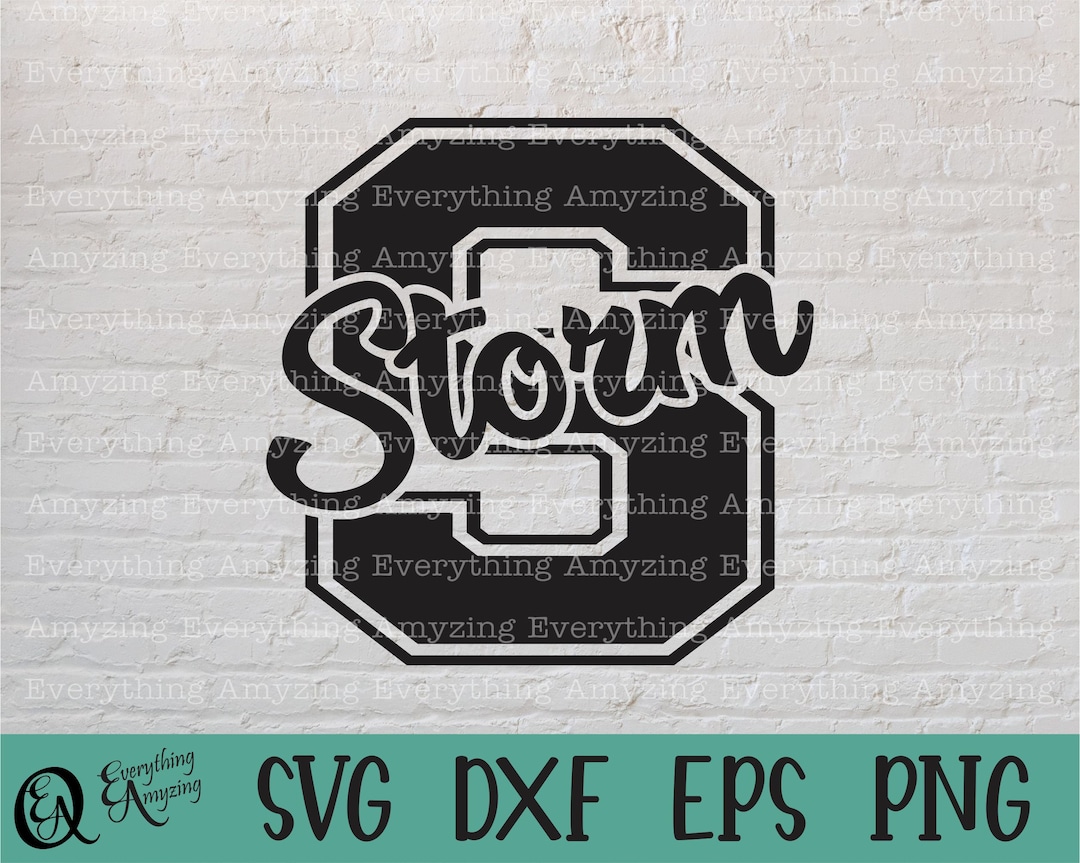 Storm Svg, Storm Mascot Svg, Storm School Spirit Svg, Storm ...
