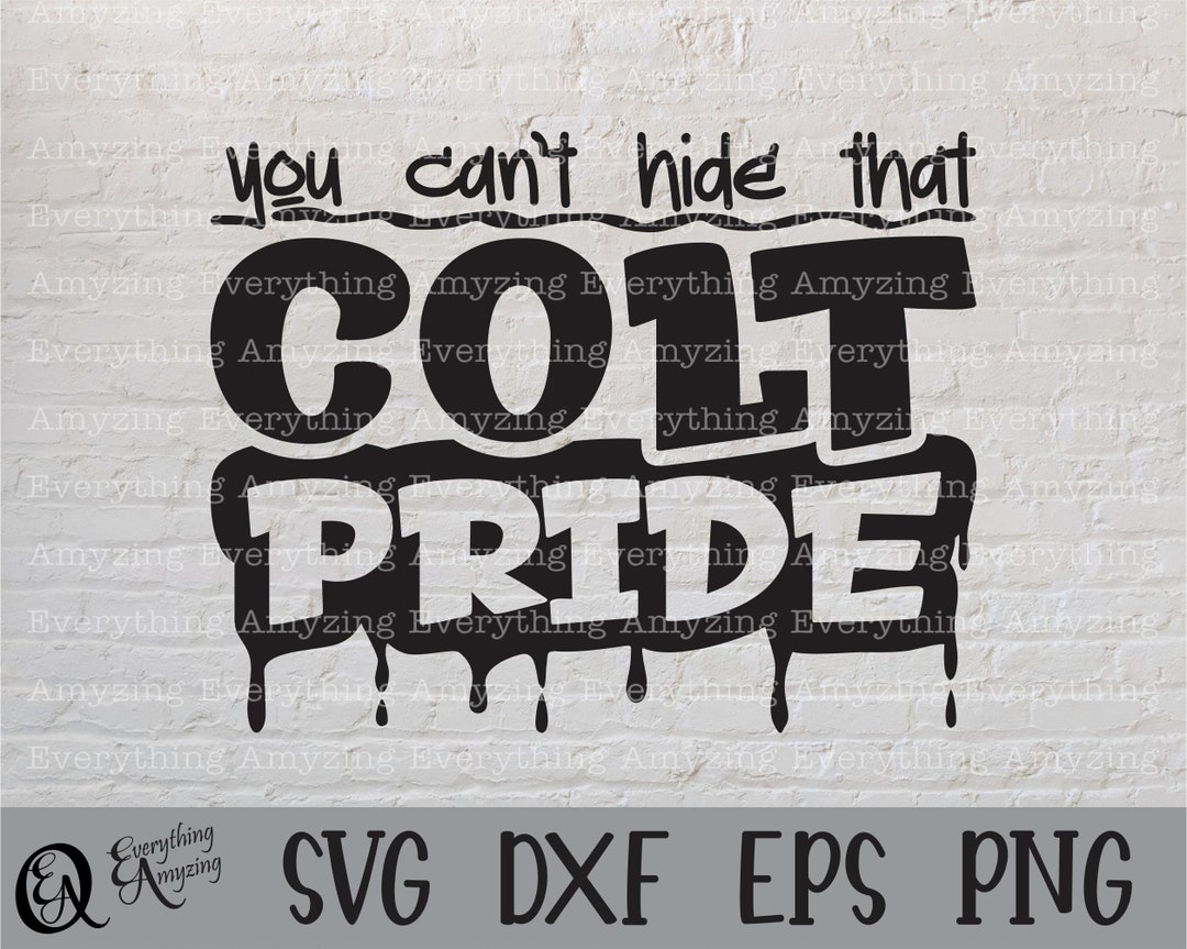 Colt Pride Svg, Colts Mascot Svg, Colts School Spirit Svg, Colts ...