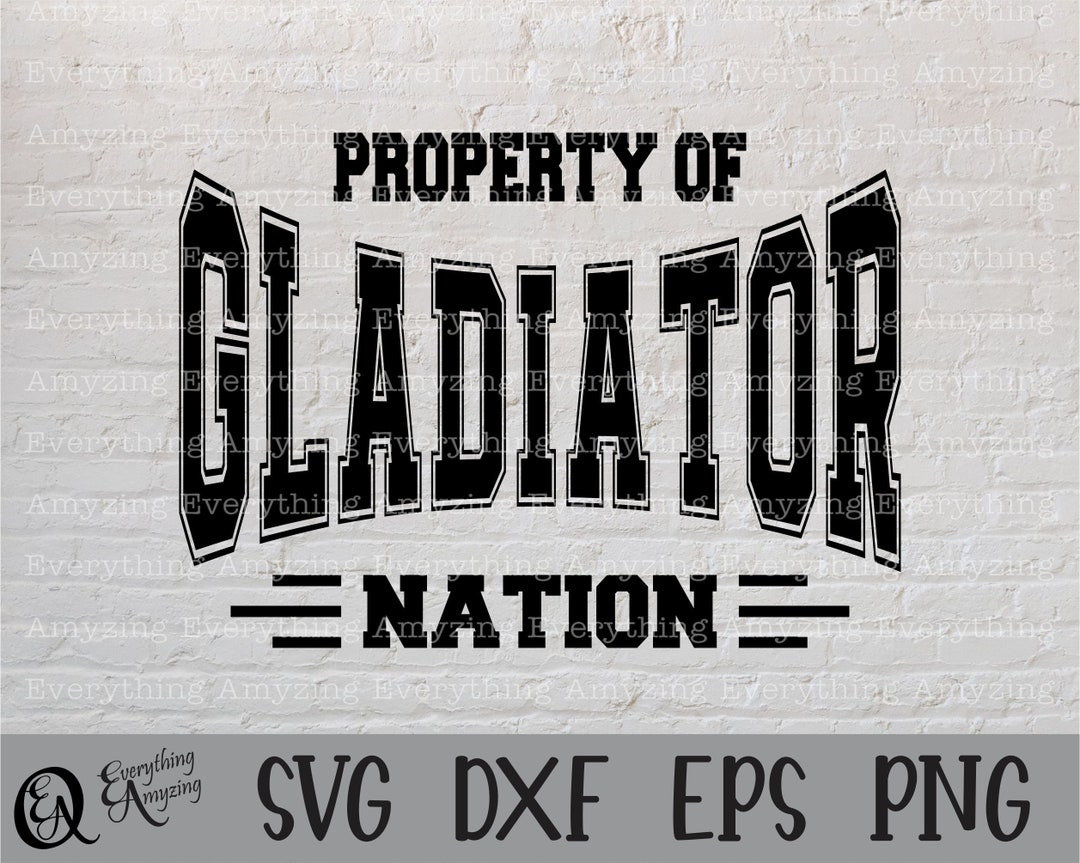 Gladiator Nation Svg, Gladiators Mascot Svg, Gladiators School Spirit ...