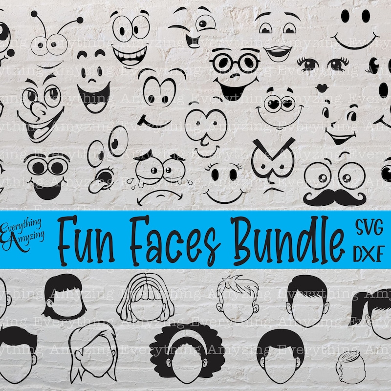 Silly Face Svg - Etsy