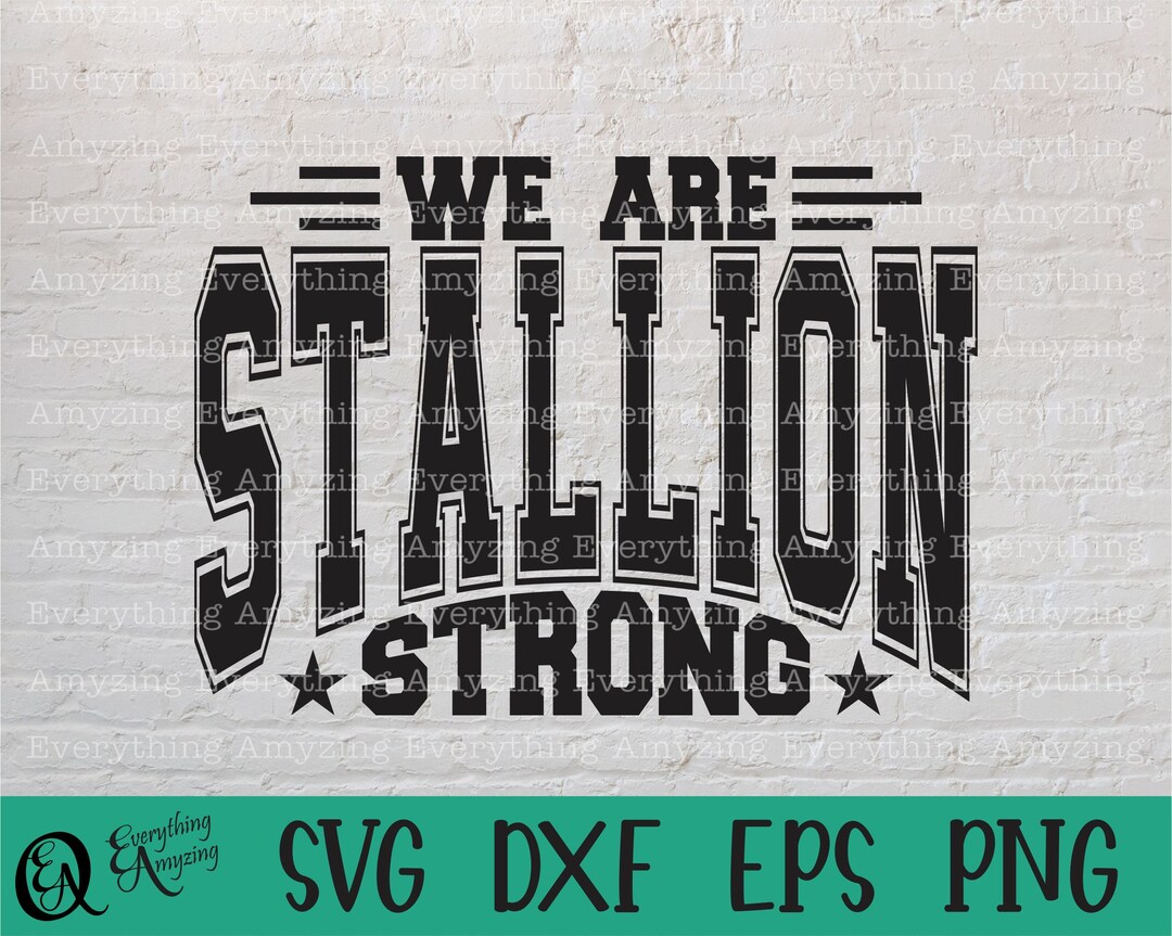 Stallion Strong Svg, Stallions Mascot Svg, Stallions School Spirit Svg ...