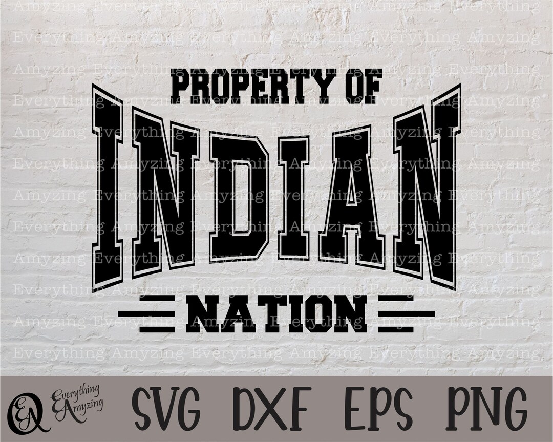 Indian Nation Svg, Indians Mascot Svg, Indians School Spirit, Indians ...