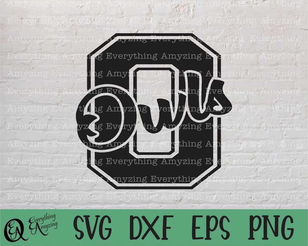Owls Svg, Owls Mascot Svg, Owls School Spirit Svg, Owls Cheerleading ...