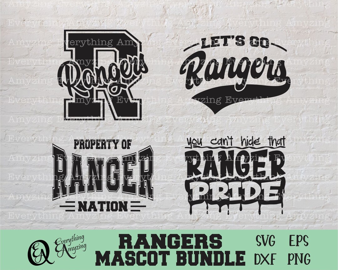 Rangers Mascot Bundle Svg, Rangers School Spirit Svg, Rangers ...