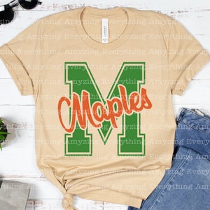 Maples Svg, Maples Mascot Svg, Maples School Spirit Svg, Maples ...
