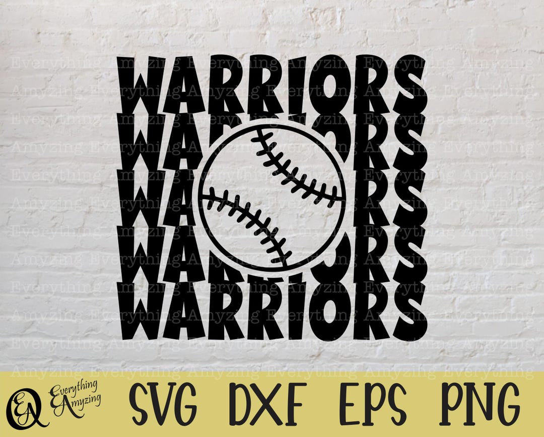 Warriors Baseball Svg, Warriors Mascot Svg, Warriors School, Warriors ...