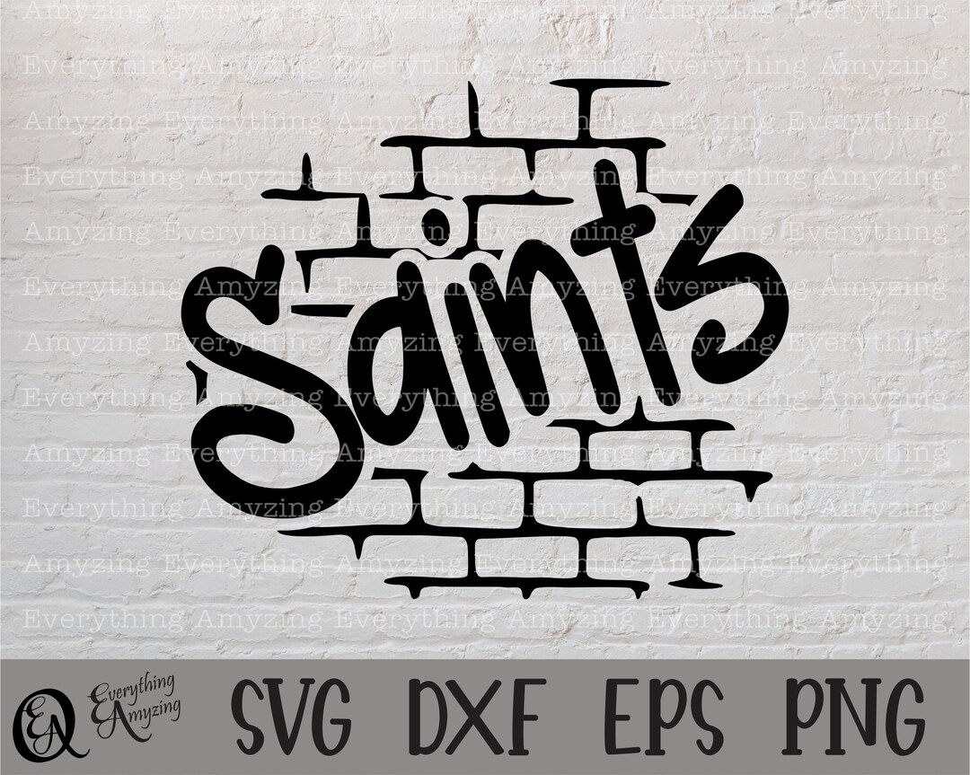 Saints Graffiti Svg, Saints Mascot Svg, Saints School Spirit Svg, High ...