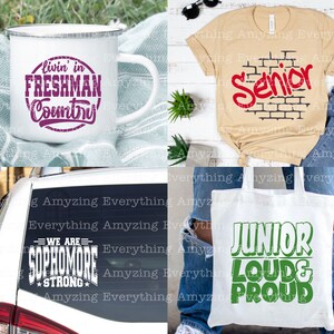 High School Class Bundle Svg, Freshman Svg, Sophomore Svg, Junior Svg ...