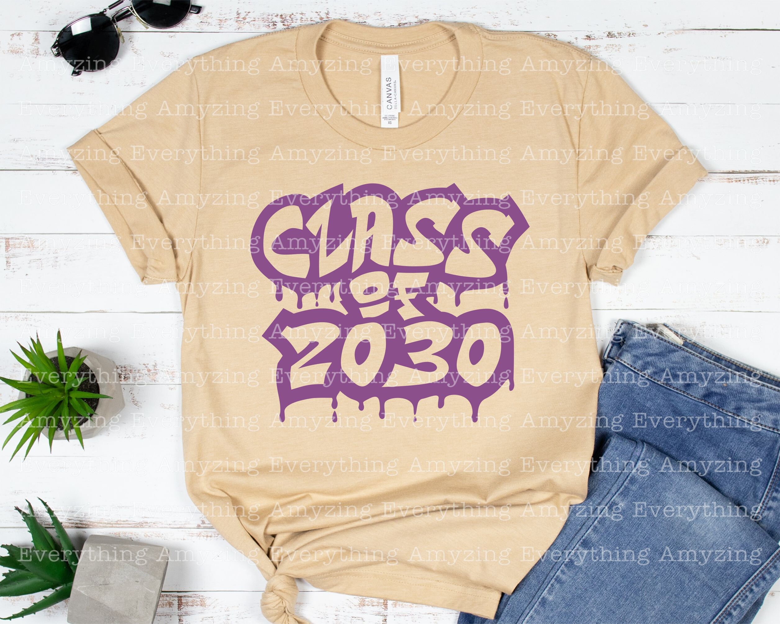 Graffiti Class of 2030 Svg, Graduation Svg, Senior Class Svg, Class of ...