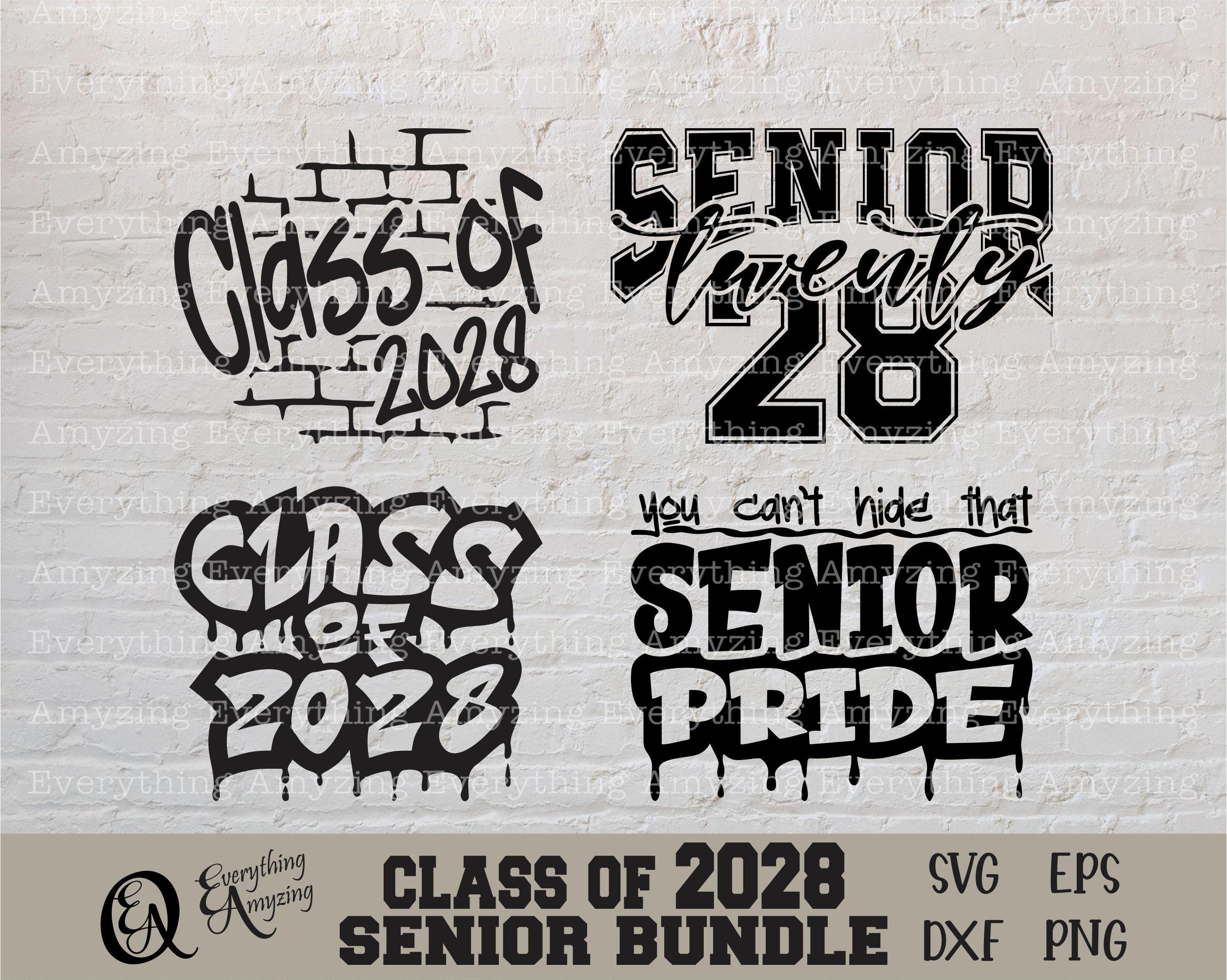 Class of 2028 Senior Bundle Svg, Senior Class Svg, Graduation Svg, High ...