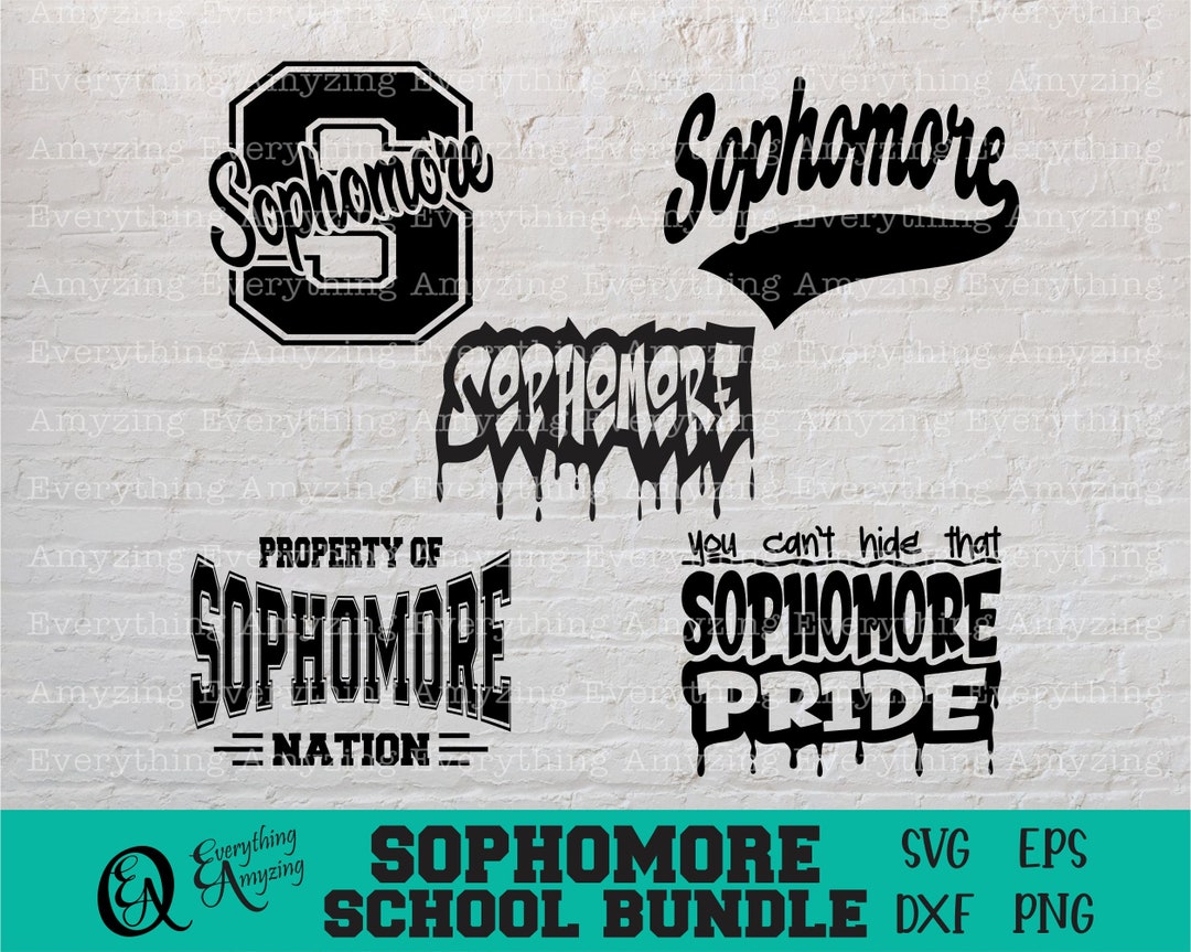 Sophomore Class Bundle Svg, High School Sophomore Svg, Back to School ...