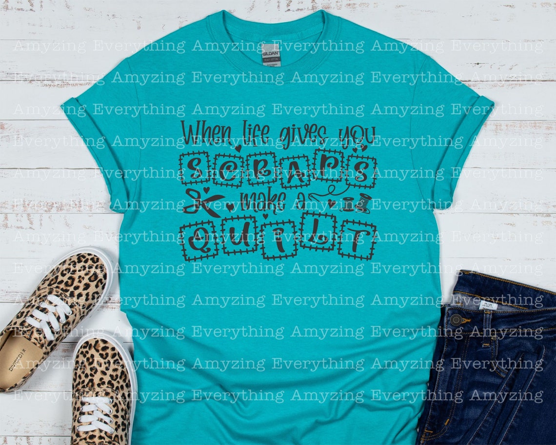 When Life Gives You Scraps Svg, Quilting Svg, Quilter, Sewing Svg ...
